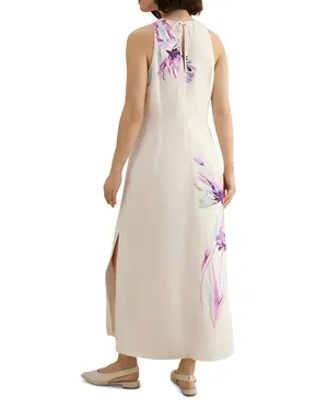 HOBBS LONDON Printed Linen Blend Maxi Dress