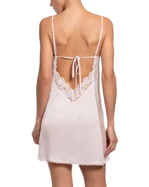 IN BLOOM BY JONQUIL Shimmer Satin Lace Trim Chemise