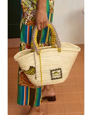 ALEMAIS Midi Macrame Basket Bag