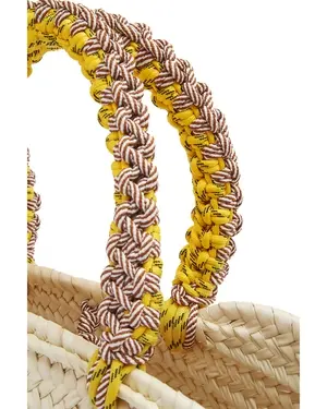 ALEMAIS Midi Macrame Basket Bag