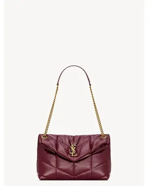 Saint Laurent Puffer Small Bag - Dark Ruby