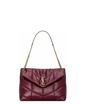 Saint Laurent Puffer Medium Bag - Dark Ruby