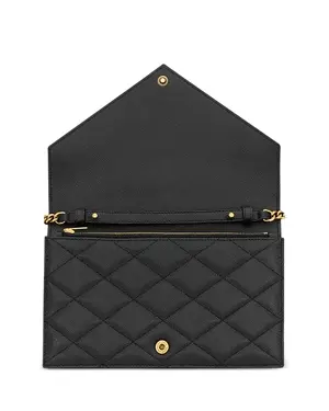 Saint Laurent Paris Chain Wallet - Black