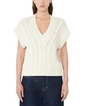 Max Mara Wkdpascia Sweater Vest - Ecru