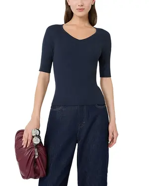Max Mara Wkdtenente V Neck Sweater - Navy