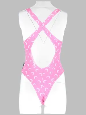 MARINE SERRE Costume Da Bagno Intero "moon