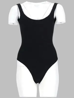 MC2 SAINT BARTH Costume Intero Crinkle "lora - Black