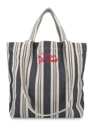MC2 SAINT BARTH Essential Beach Tote - Blue