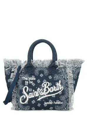 MC2 SAINT BARTH Borsa Colette In Canvas - Blue