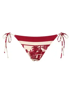 MC2 SAINT BARTH Marielle" Slip Bikini Bottom - Red