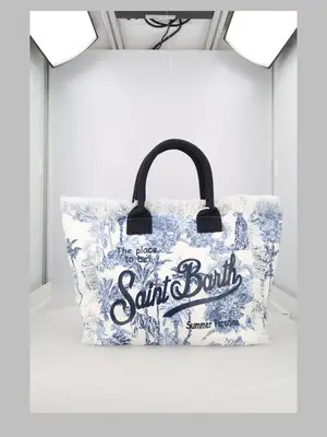 MC2 SAINT BARTH Borsa "vanity" Medium In Canvas