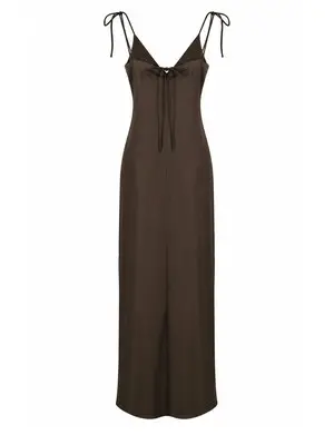 ROTATE BY BIRGER CHRISTENSEN Gathered Midi Dress