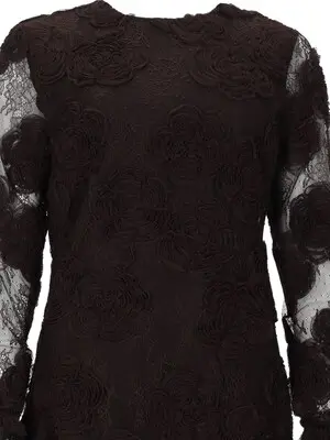 ROTATE BY BIRGER CHRISTENSEN Mini Dress With 3d Floral Appliqu