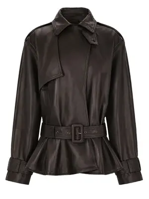 ROTATE BY BIRGER CHRISTENSEN Giacca Biker In Pelle - Brown