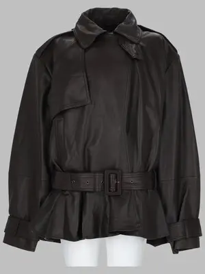 ROTATE BY BIRGER CHRISTENSEN Giacca Biker In Pelle - Brown