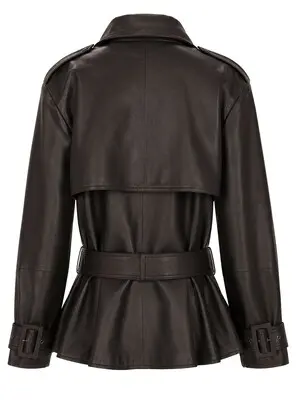 ROTATE BY BIRGER CHRISTENSEN Giacca Biker In Pelle - Brown