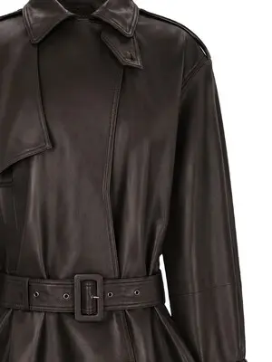 ROTATE BY BIRGER CHRISTENSEN Giacca Biker In Pelle - Brown