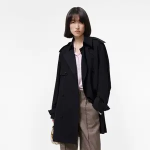 Burberry Short Wool Trench Coat