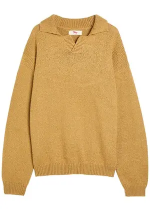 CHERRY LOS ANGELES 5 Star Logo-intarsia Cotton Jumper