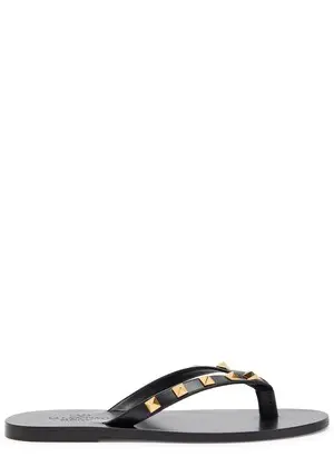 Valentino Garavani Rockstud Thong Leather Sandals