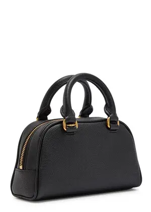 Valentino Garavani Vlogo Mini Pebbled Leather Top Handle Bag