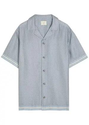 CHE Lucena Printed Satin-twill Shirt
