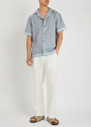 CHE Lucena Printed Satin-twill Shirt