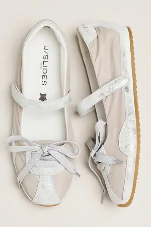 J/SLIDES NYC Pavia Mary Jane Sneakers - Fog