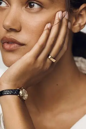 Anthropologie Water-resistant Angled Ring - Gold