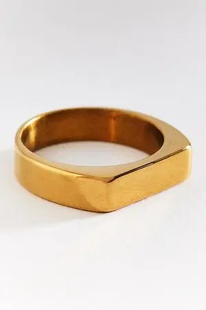Anthropologie Water-resistant Angled Ring - Gold