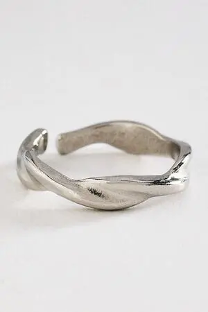 Anthropologie Twisted Water-resistant Rg - Silver