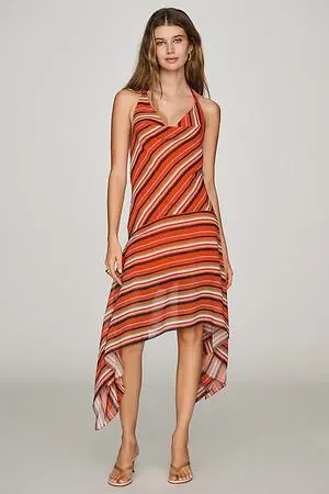 Amanda Uprichard Asymmetric Midi Dress