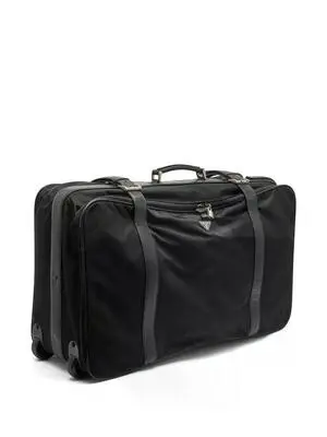 Prada Tessuto Garment Bag With Leather Trim