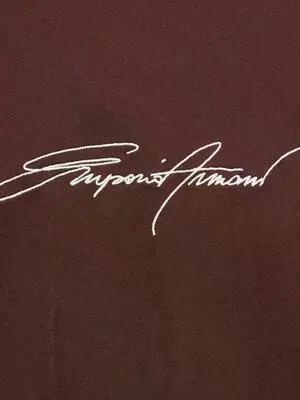 Emporio Armani Logo Embroidered T-shirt