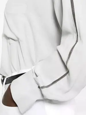 Fabiana Filippi Chain-embellished Long-sleeve Shirt