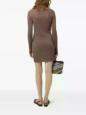 Missoni Ribbed-knit Metallic-thread Dress