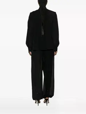 Chloé Lace-trim Pussy-bow Shirt