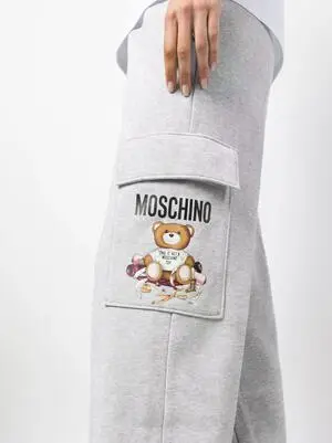 Moschino Teddy Bear Organic Cotton Track Pants