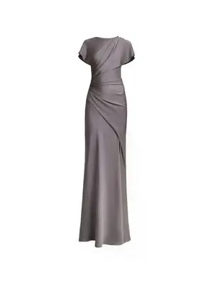 GEMY MAALOUF Asymmetrical Draped Dress - Grey