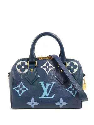 LOUIS VUITTON Speedy Bandoulière 20 Monogram Empreinte - Blue