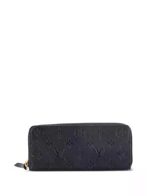 LOUIS VUITTON Clemence Wallet Monogram Empreinte Leather Small Wallets - Black