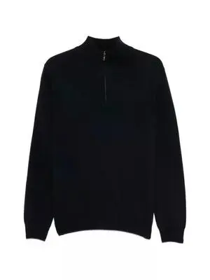 SERGIO MORETTI FIRENZE Half-zip Sweater - Blue