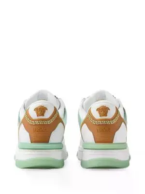 Versace Medusa Biggie Basket Low Top Leather Sneakers