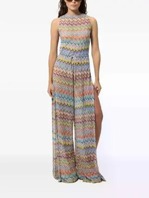 Missoni Long Viscose Lamé Jumpsuit - Grey