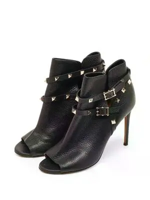 Valentino Garavani Rockstud Open-toe Ankle Boots