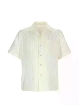 Versace Jacquard Cotton-silk Regular Shirt - Blue