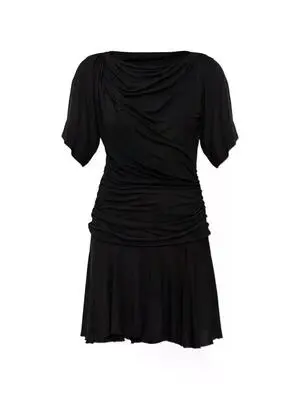 MARANT ETOILE Raima Ruched Detailing Mini Dress - Black