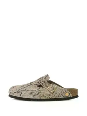 BIRKENSTOCK Boston Snake-print Clogs
