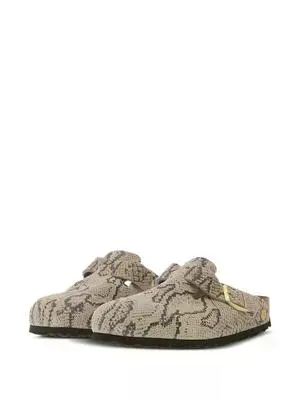 BIRKENSTOCK Boston Snake-print Clogs