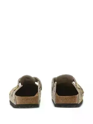 BIRKENSTOCK Boston Snake-print Clogs